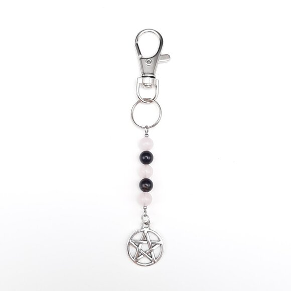 Hand Crafted | Accessories | Pentacle Pentagram Wiccan Witch Pink Black ...